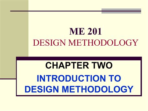 Solution Design Methodology Chapter 2 Introduction To Design