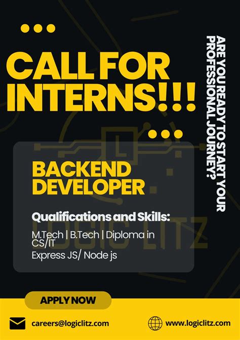 Logiclitz On Linkedin Backenddevelopment Backenddeveloper Internship Backendintern