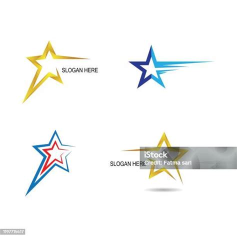 星向量圖示插圖設計向量圖形及更多商標圖片 商標 天空 形狀 Istock