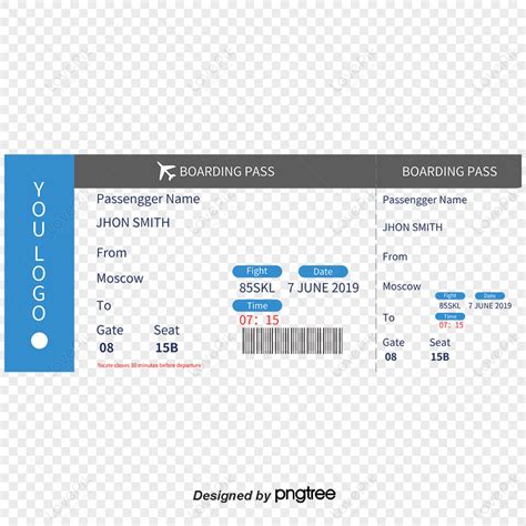 Blue Red Boarding Pass Template Document Movie Ticket Flying Aeroplane