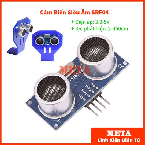 Module Cảm Biến Siêu Âm Srf04 Hc Sr04 Hc Sr04 Khung Giá Đỡ Cảm Biến
