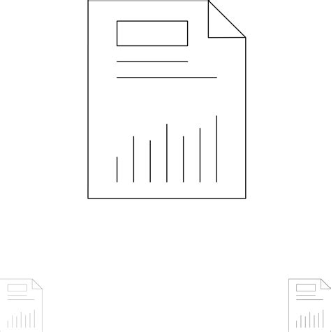 Document Business Chart Finance Graph Paper Statistics Bold And Thin
