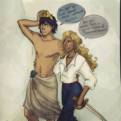 Percabeth Halloween Little Mermaid Style Percy Jackson Annabeth Chase