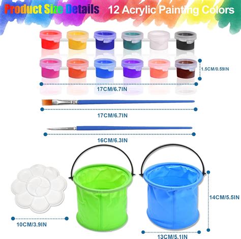 Juego De Tiras De Pintura Acrílica Mini Juego De Pintura Acrílica Para