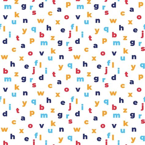 Premium Vector Alphabet Seamless Pattern