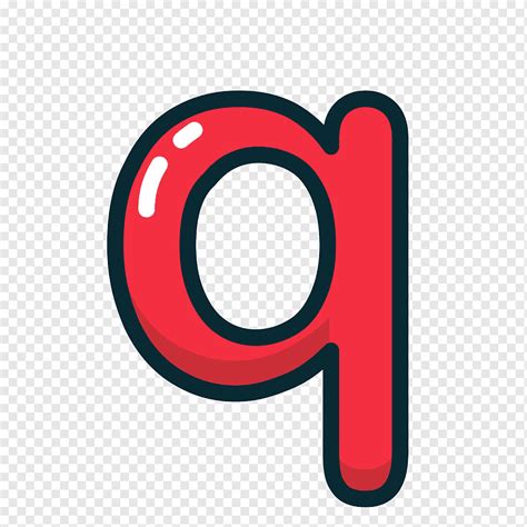 문자 소문자 Q 빨간색 문자 및 숫자 아이콘 Png Pngwing