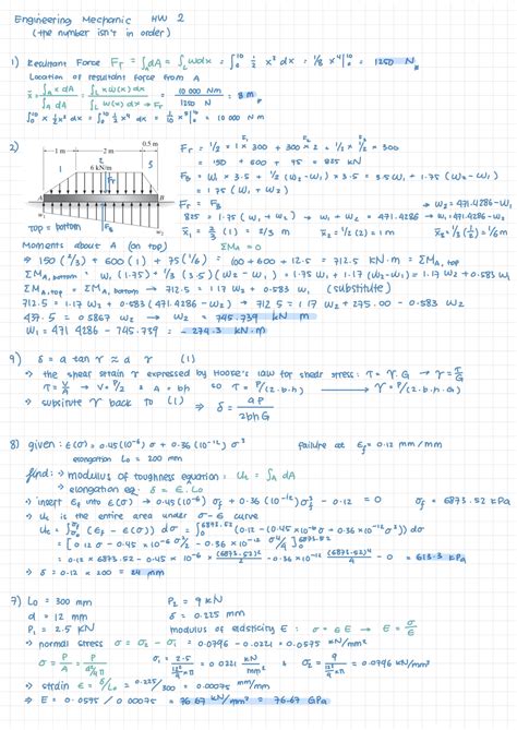 SOLUTION Engineering Mechanics NTU Homework Chapter 6 7 8 From