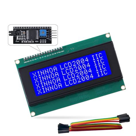 2004 Lcd Display Module Rrf12 With Iic I2c Interface Adapter Lcm Blue Backlight Screen St7066u