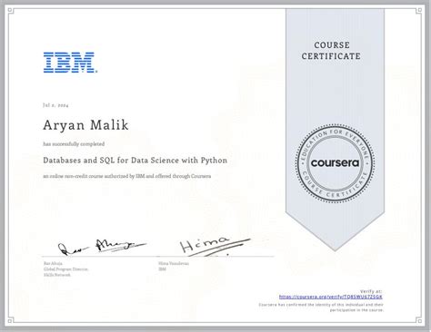 finished databases and sql with python aryan malik posted on the