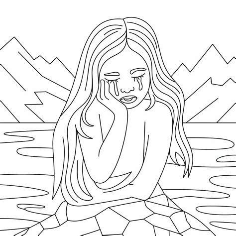 Free Printable Weeping Woman Coloring Page Download Print Or Color