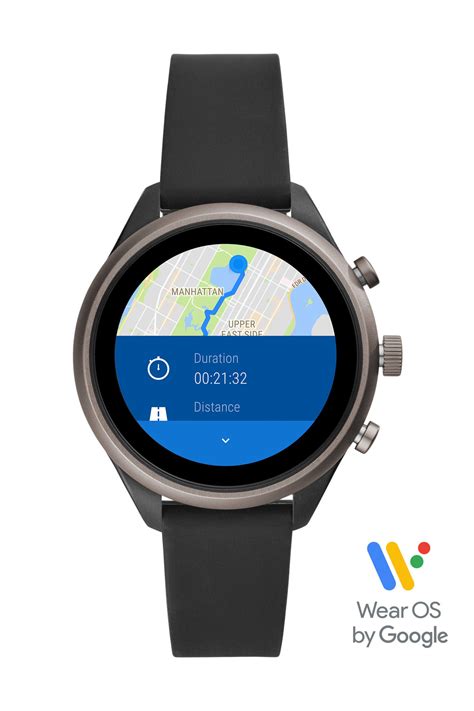 Fossil - Unisex smartwatch Sport Gen 4S FTW6024 - zwart - Stuntwinkel.nl