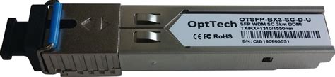 Трансивер модуль SFP WDM TX RX 1310 1550nm SC 3km DDMI арт OTSFP