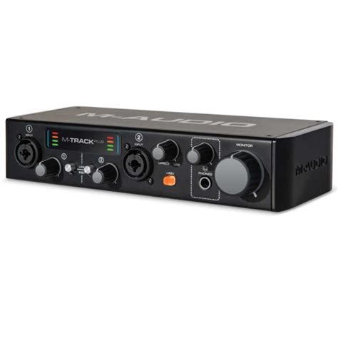 M Audio M Track Plus Ii Two Channel Usb Audio Interface With Bit Khz Resolution