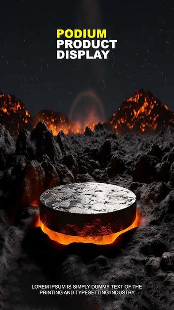 우아하고 자연스러운 스토리 포디움 제품 디스플레이 쇼 제품 프레젠테이션을위한 장면 디스플레 모 프리미엄 Ai 생성 Psd