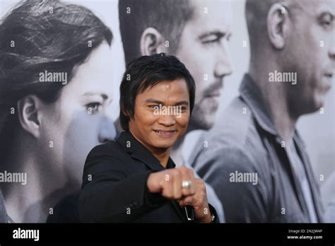 Tony Jaa Arrives At The Premiere Of Furious 7 At The Tcl Chinese
