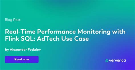 Real Time Performance Monitoring With Flink Sql Adtech Use Case
