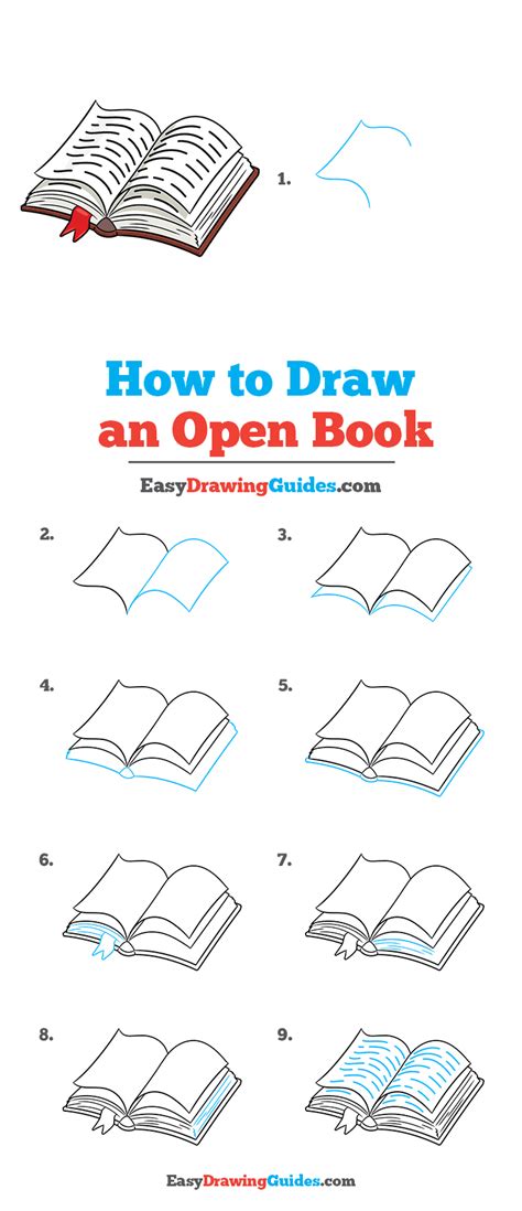 Open Books Drawing Tutorial