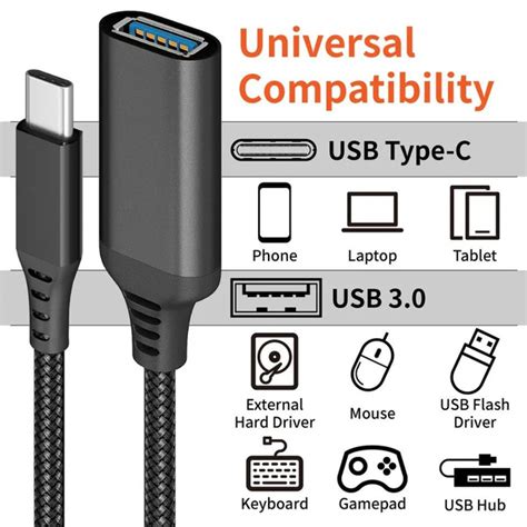 Кабель Usb Type C Usb 3 0 Neylontypec Usb23otg купить по низкой цене