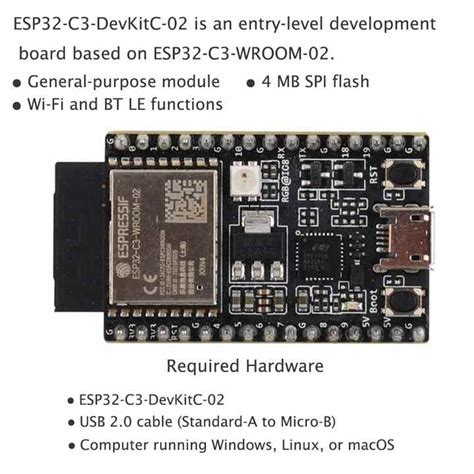 Esp32 C3 Devkitc 02 Development Board Module Equipped With Esp32 C3
