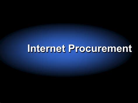 Oracle Internet Procurement Ppt