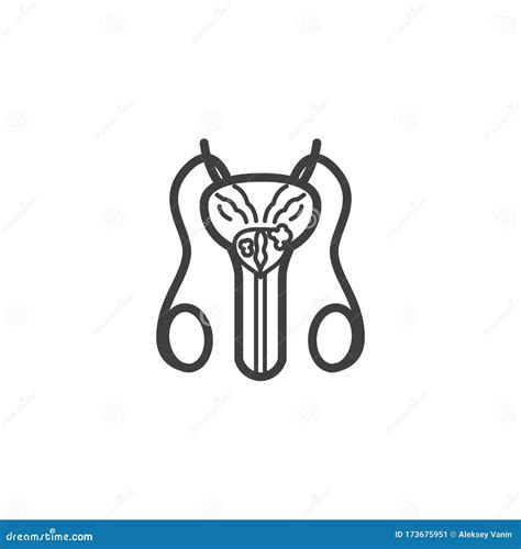 Prostate Cancer Line Icon Stock Vector Illustration Of Logo 173675951