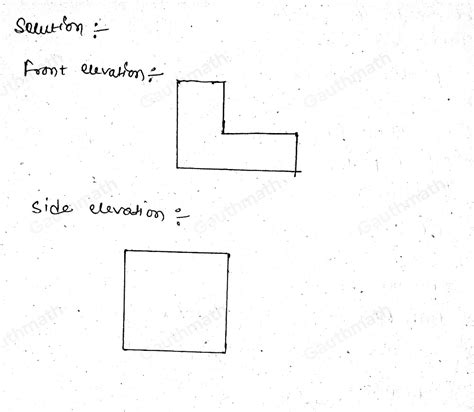 Solved 40 The Diagram Shows A Prism Side Elevation Front Algebra