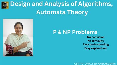 P And Np Problem Design And Analysis Of Algorithms P And Np Problem In Daa Np Problem In Toc