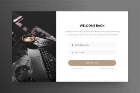 Login Form Adobe XD Graphic By ExplicitConcepts Creative Fabrica