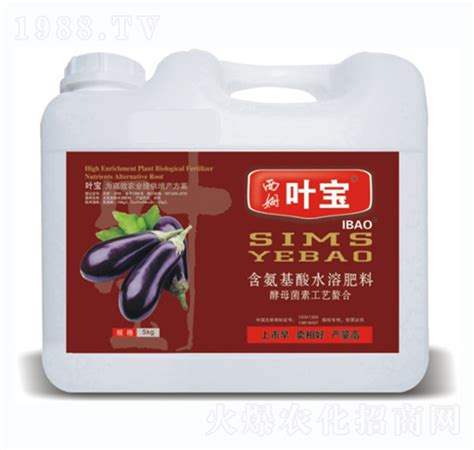 茄子专用氨基酸水溶肥料 宝叶植物河南宝叶植物保护有限公司 火爆农化招商网【1988tv】