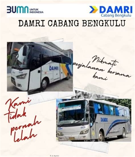 Jadwal Dan Harga Tiket Bus Damri Dari Bengkulu Hingga Ke Pulau Jawa