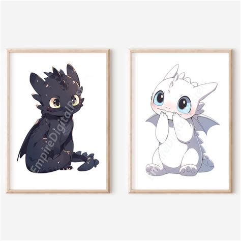 Light Fury Poster Etsy