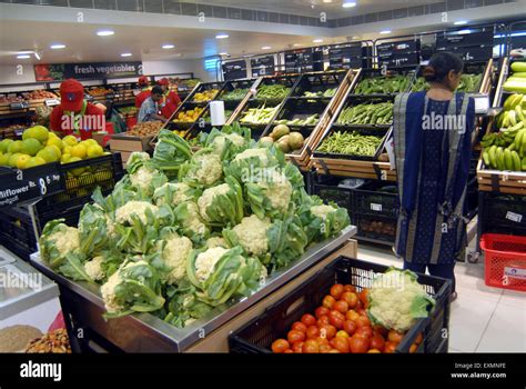 Vegetables For Sale At Reliance Fresh Departmental Store At Hyderabad
