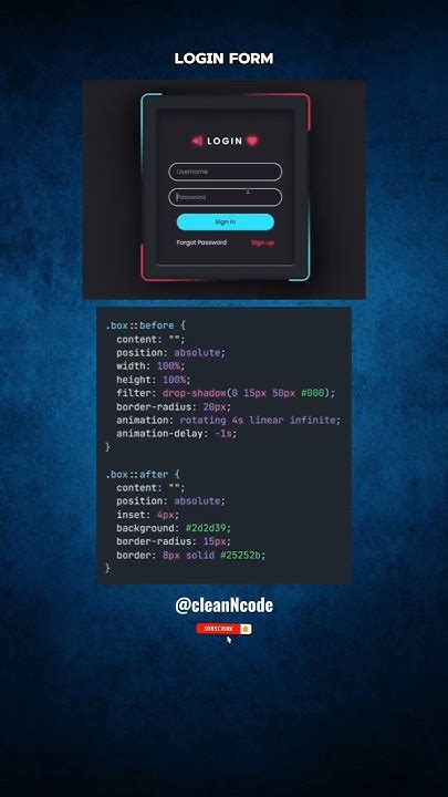 Login🌟 Html Css3 Css3 Animation Coding Webdevelopment Webdesign
