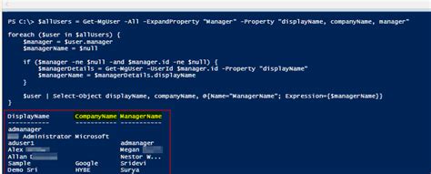 Powershell Azure AD Attributes Query Does Not Yield Existing Data