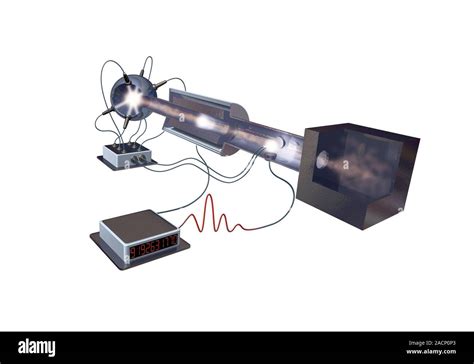Atomic Clock Computer Artwork Showing The Internal Workings Of An Atomic Clock Atomic Clocks