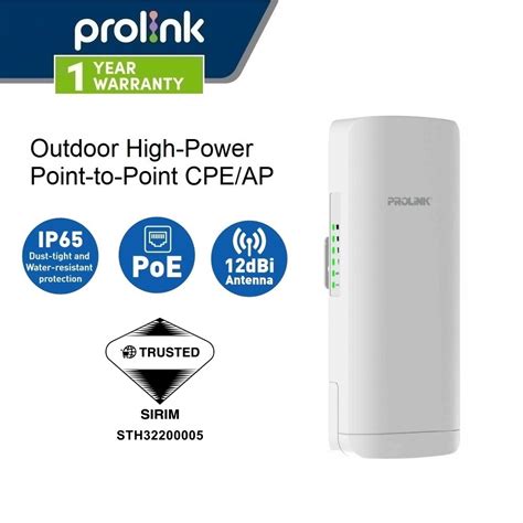 [discontinued] Prolink Outdoor Long Range Wireless N 300mbps Bridge Cpe