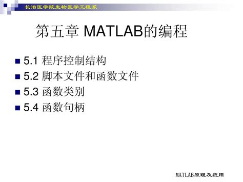 第五章 Matlab的编程word文档在线阅读与下载无忧文档