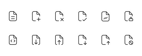 File And Document Icons Office File Icon Set Computer File Symbols Pc