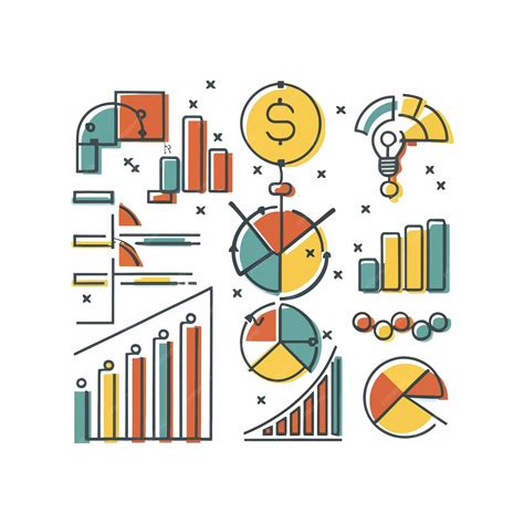 Premium Vector A Graphic Of A Chart With A Graph And Graphs And Charts