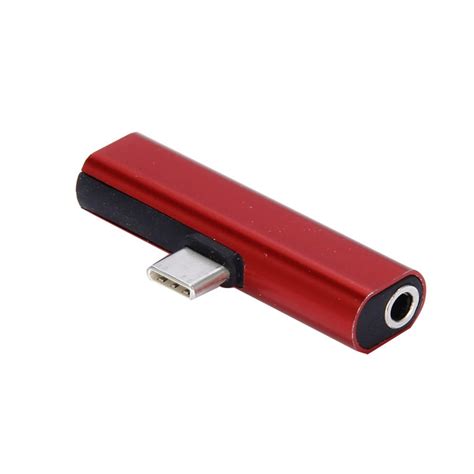 Type C To 3 5mm Aux Aluminium Alloy Audio Adapter Head With Microphone