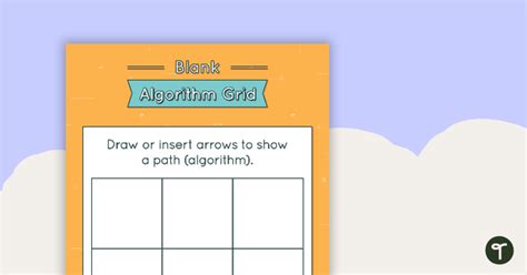 Blank Algorithm Grid Colour Teach Starter