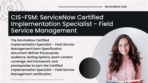 Cis Fsm Servicenow Certified Implementation Specialist Field Service