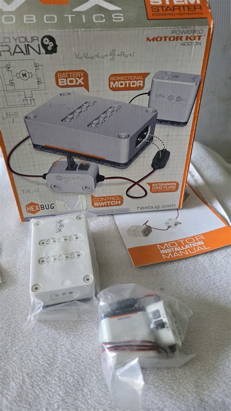 Electronic Components HEXBUG VEX ROBOTICS POWERED MOTOR KIT ADD ON SWITCH BATTERY BOX Was