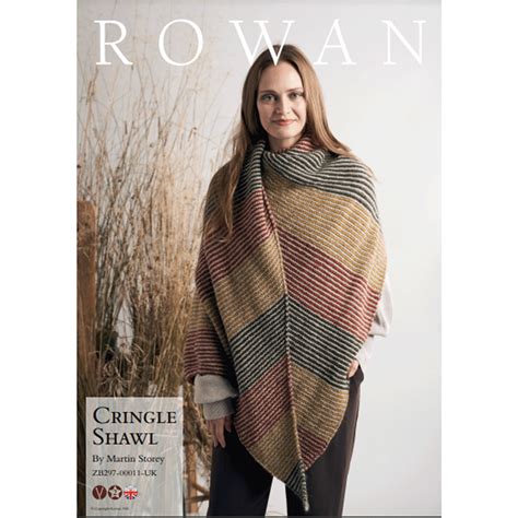 Rowan Ladies Cringle Shawl Knitting Pattern Using Moordale Outback Yarns