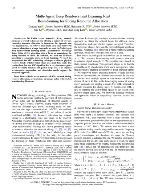 multi agent deep reinforcement learning joint beamforming for slicing