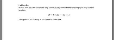 Solved Problem A Explain The PID Controller B Give Chegg