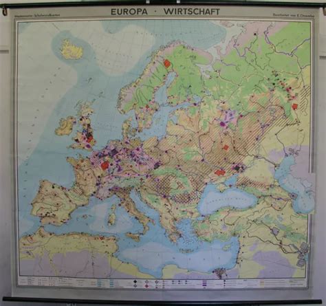 School Wall Map School Map Role Map Economy Use Europe 207x161 14962