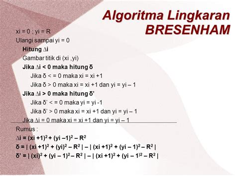 23 Contoh Soal Algoritma Bresenham Ike Hodge