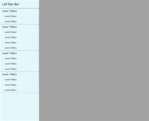 Axure Tutorial Create Multiple Levels Left Nav Bar Menus Axureboutique