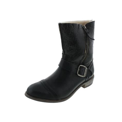 Koolaburra 5563 Womens Duarte Leathersuede Buckle Motorcycle Boots